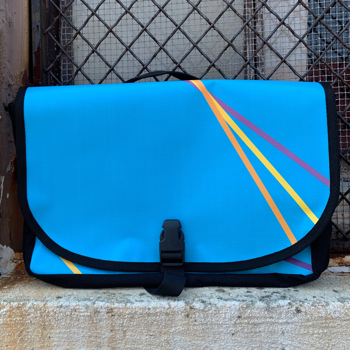 Upcycled Sign Shoulder Bag | SewLab USA